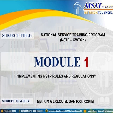 EGV_Module1-NSTP-1- “IMPLEMENTING NSTP RULES AND REGULATIONS”-copy.pptx