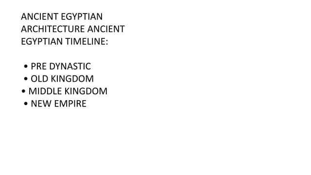 Ancient Egyptian architecture | PPT