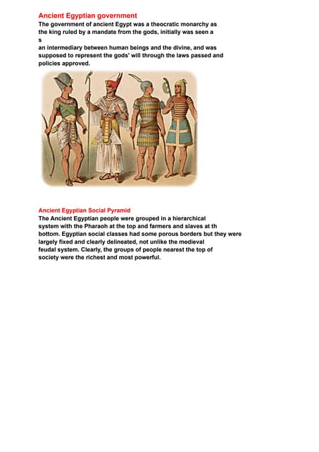 Egyptian Social Structure Social Hierarchies And Class Structures