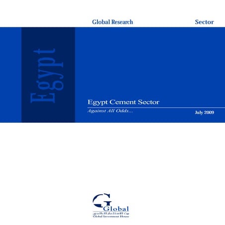 Egypt cement-sector-072009 | PDF