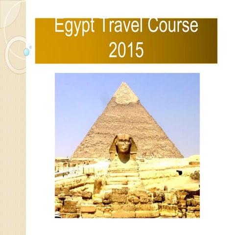 Field Studies in Egypt 2015 | PPT