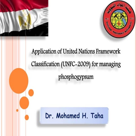 Application of UNFC in Egypt: lessons learned | PPT