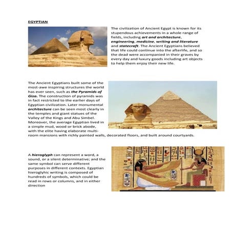 Egyptian | DOCX | Religion & Spirituality