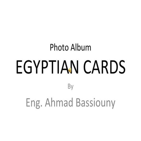 Egyptian Cards | PPT