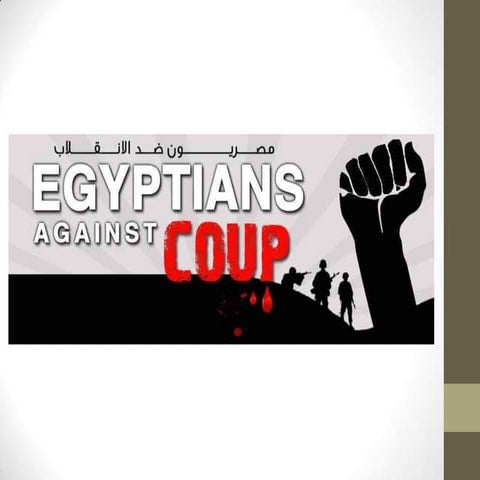 Egyptian against coup | PPT