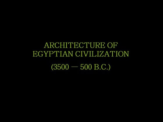 Egypsian architecture.pptx.............. | PPT