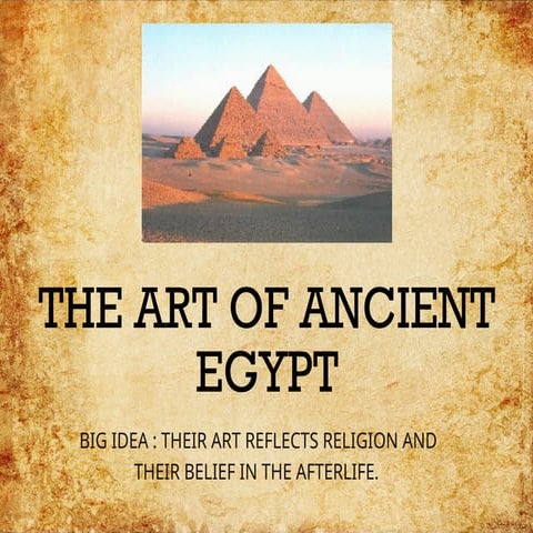 EGYPTIAN ART & ARCHITECTURE | PDF