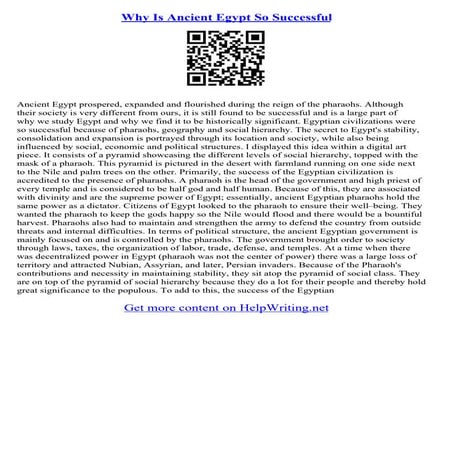 Egyptian Civilization Essay | PDF