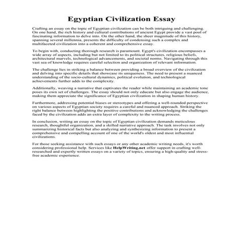 Egyptian Civilization Essay.pdf