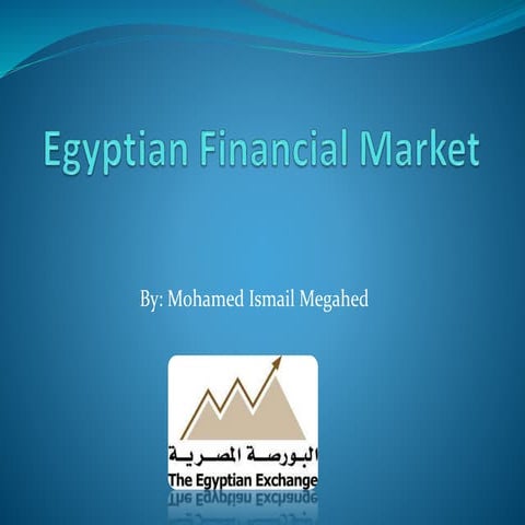 Egyptian financial market | PPTX