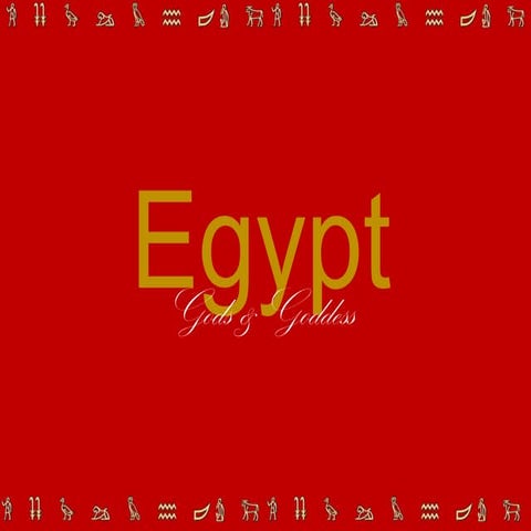 Egyptian gods & goddess | PPTX