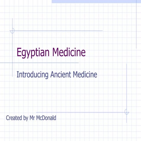 Egyptian Medicine 1 | PPT