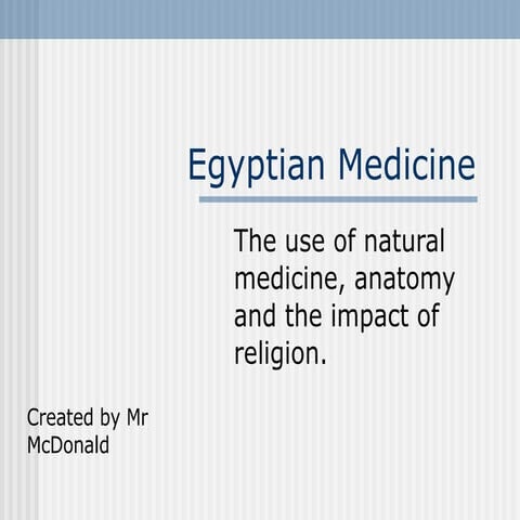 Egyptian Medicine 2 Nmc# | PPT