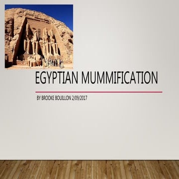 Egyptian mummification | PPT