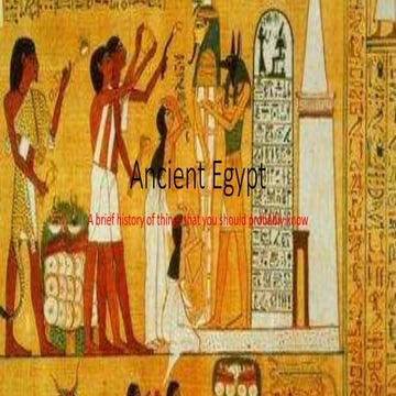 Ancient Egypt PowerPoint | PPTX