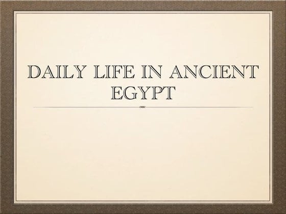 Egypt Social Classes | PPT