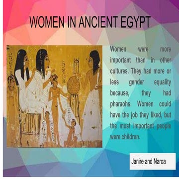 Egyptian women | PPTX