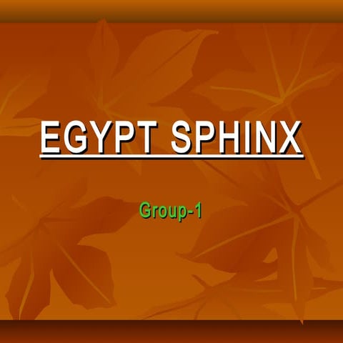 Egypt sphinx | PPT