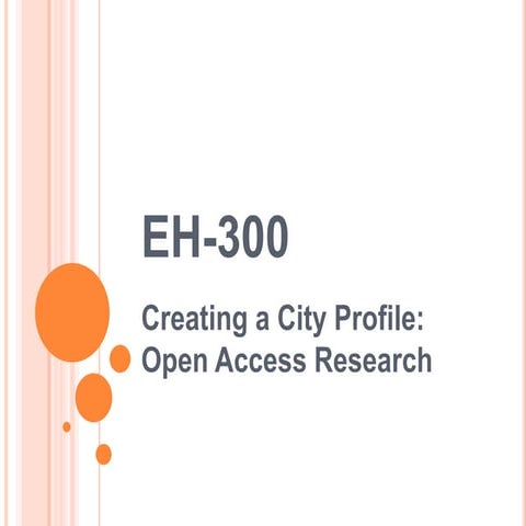 Eh 300 City profile | PPTX