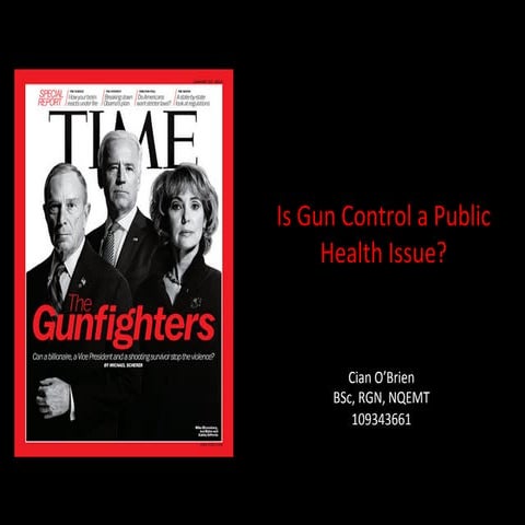 Is Gun Control A Public Health Issue | PDF