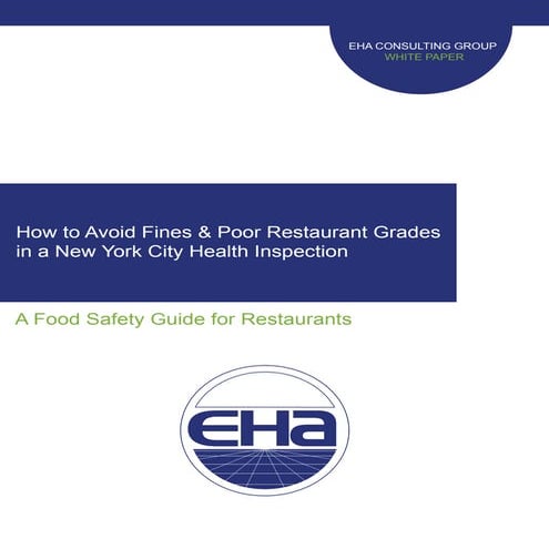 Avoiding Fines & Poor Grades in NYC Health Inspection (White Paper) | PDF