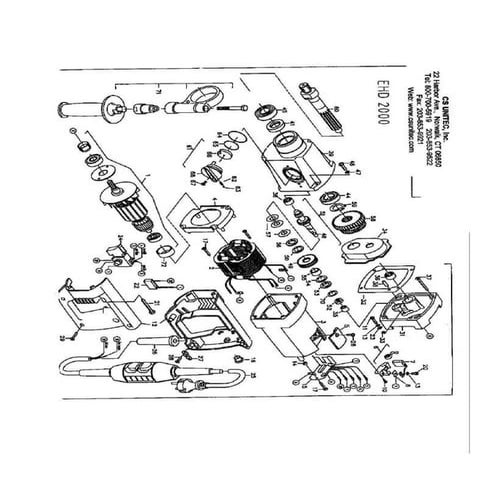 CS Unitec Electric Core Drill Schematics: EHD 2000 | PDF