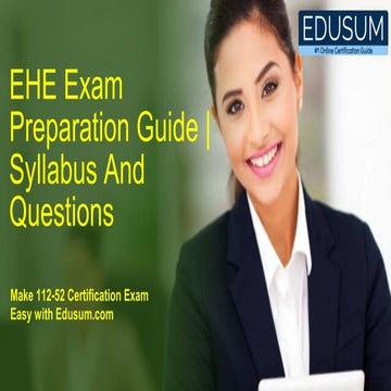 EC-Council 112-52 Practice Questions and Answers | EHE Certification | PDF