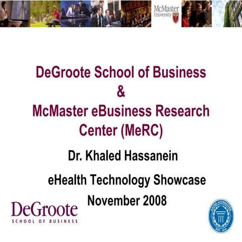 eHeatlh - Khaled Hassanein | PPT