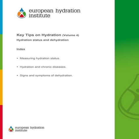 EHI key Tips on Hydration Volume 4 | PDF
