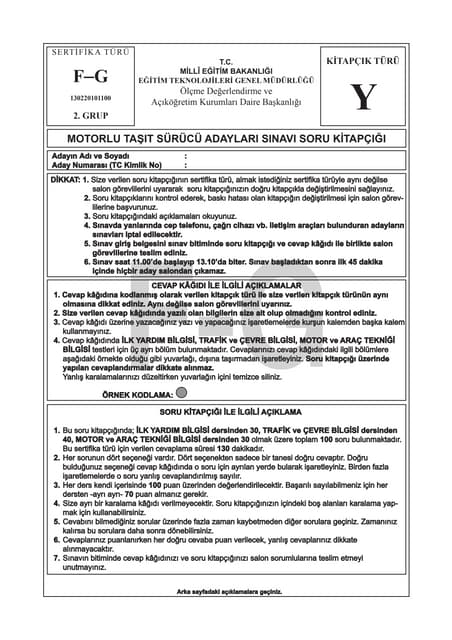 Sinav Sorulari | PDF