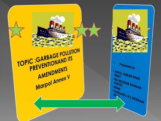 Garbage management marpol 2012 training | PPSX