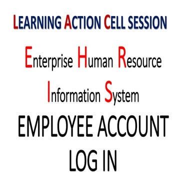 Ehris employee account log in | PPTX