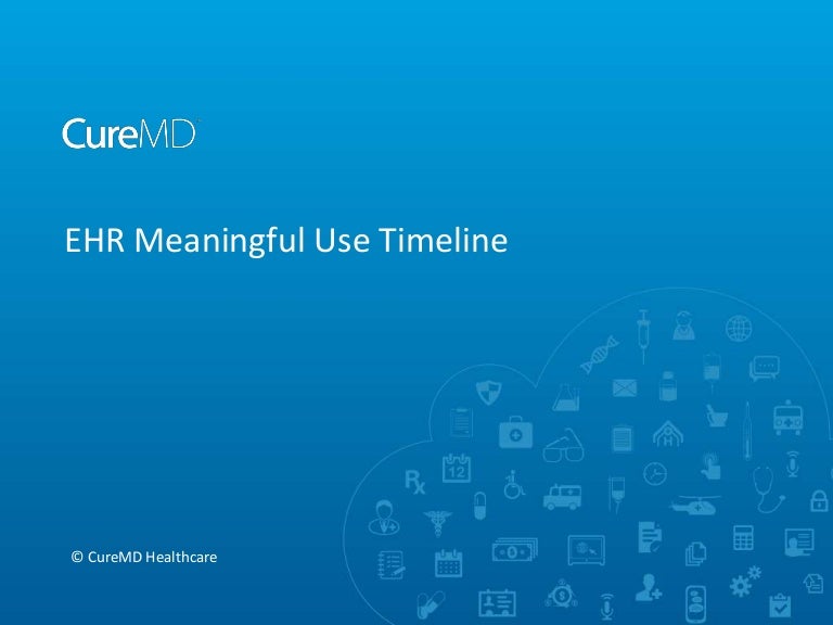 Ehr Meaningful Use Timeline