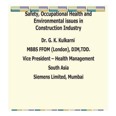 BOHS_Occupational Health in-construction-sector | PDF
