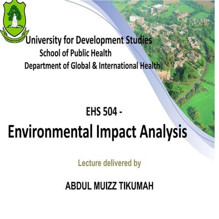 EHS 504 - Environmental Impact Assessment - Lecture 3.ppt