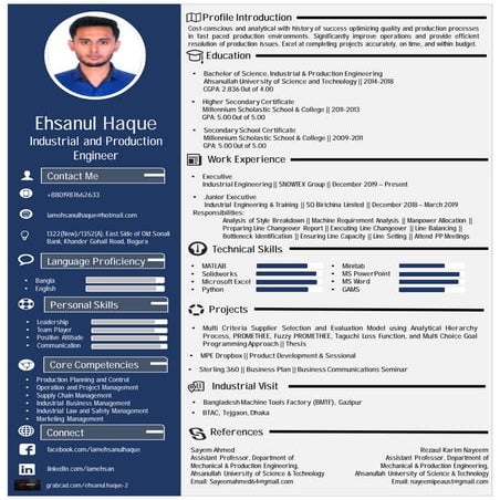 CV of Ehsanul Haque | PDF | Business | Business and Finance