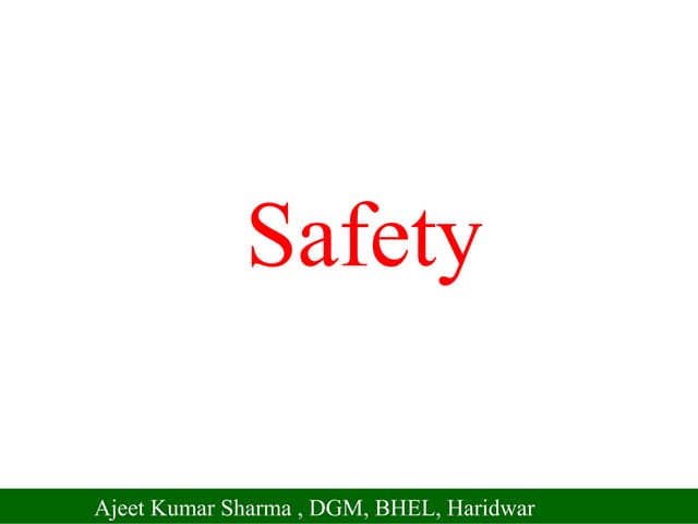Shop floor safety | PDF