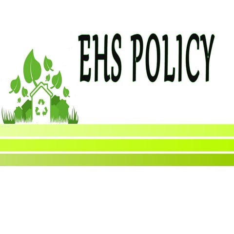 EHS Policy for any Waste Management Company | PPT