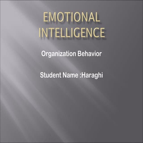 Emotional intelligence | PPT