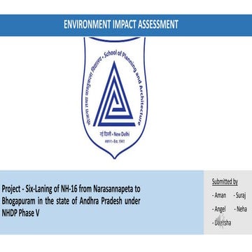 Environment impact of highway project upgradation | PPTX