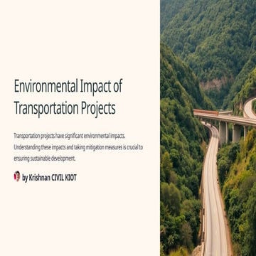 Environmental impacts assessment presentation | PPTX