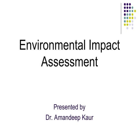 Baseline study for EIA | PDF