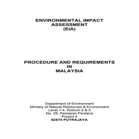 Eia procedure-and-requirements-in-malaysia | PDF
