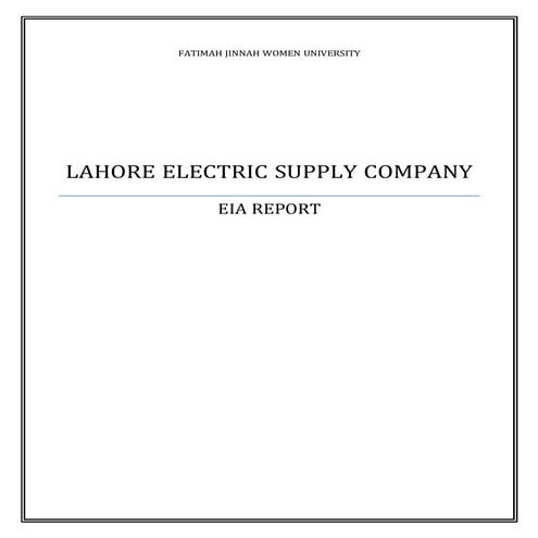 LESCO- EIA report | DOCX