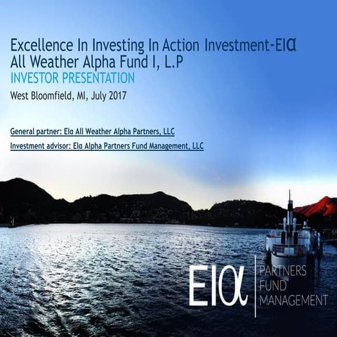 EIα All Weather Alpha Partners Fund I, L.P. | PDF