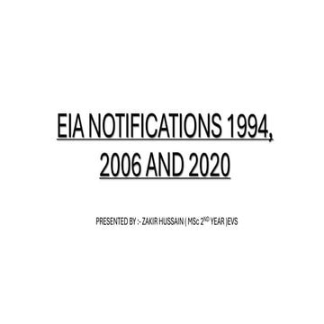 EIA_NOTIFICATIONS_1994,_2006_AND_2020_pdf | PDF