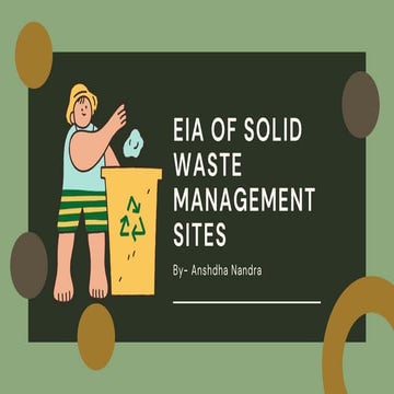EIA of Solid waste management sites | PDF