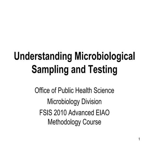 EIAO_Micro_Sampling_Testing and all methods included.ppt | Infectious ...