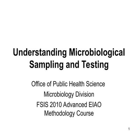 EIAO Micro Sampling Testing PowerPoint presentation | PPT