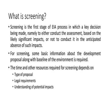 EIA Process-Screening.pdfbbbbbbbbbbbbbbbbbbbbbbbbbbbbbbb | PPT